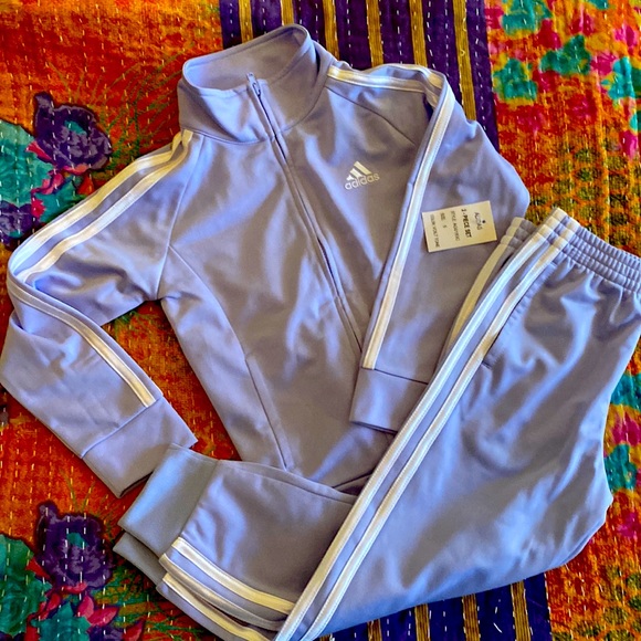 adidas | Matching Sets | Nwt Girls Violetlilac Adidas Jogger Track Suit ...